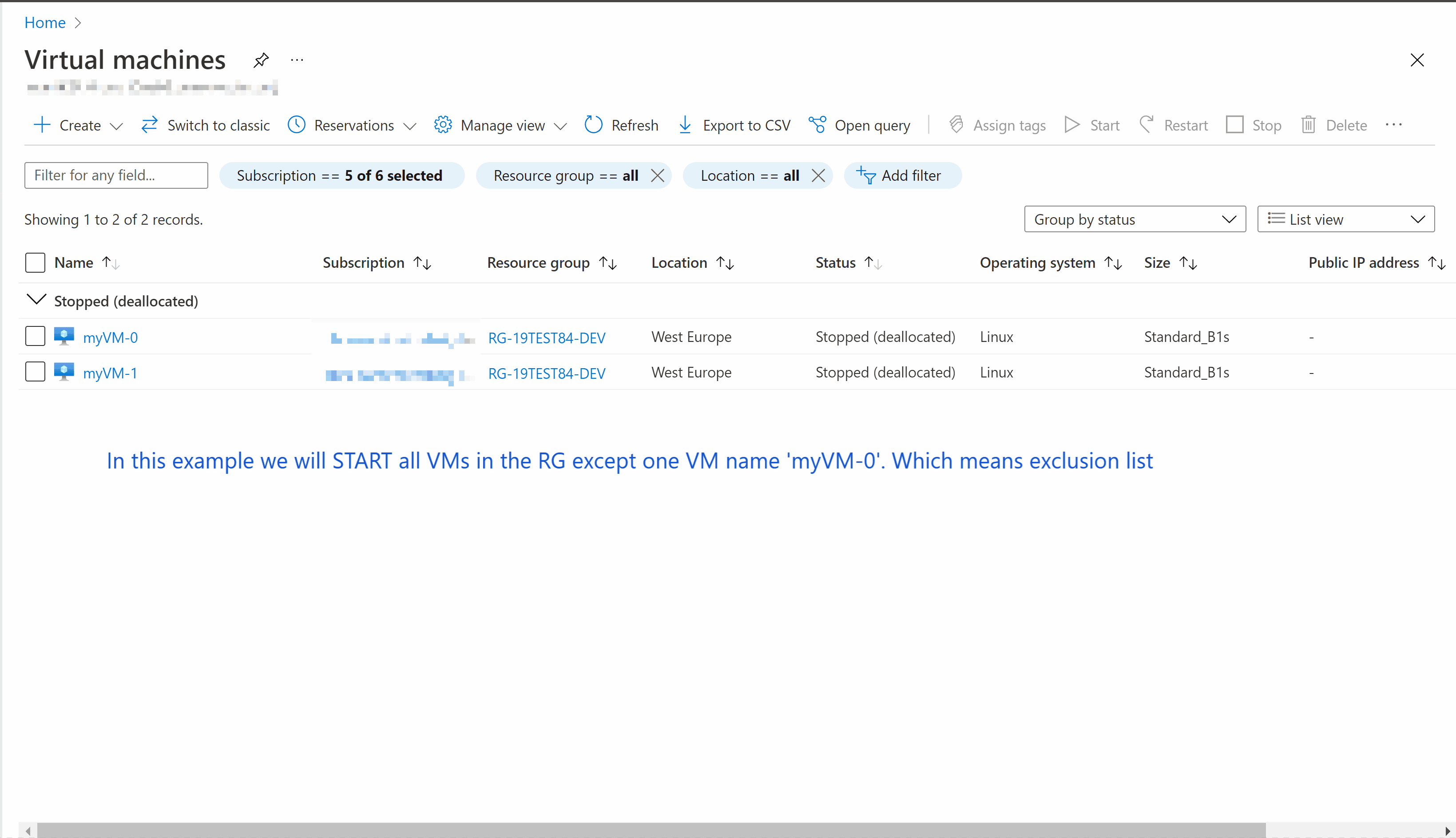 Azure VM Start/Stop - Visual Studio Marketplace